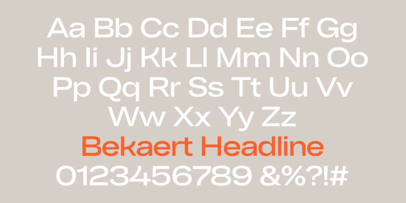 Custom Typeface Design: Monotype’s Solution for Bekaert